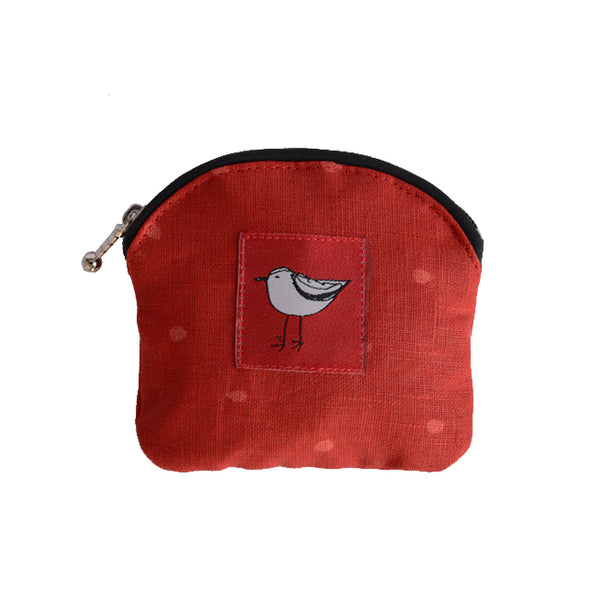 COIN PURSE - BIRD RED – redhorsesgallery